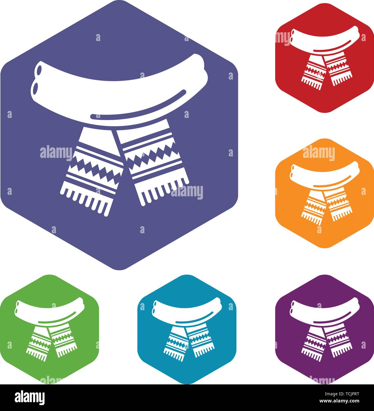 Scarf icon, simple black style Stock Vector Image & Art - Alamy