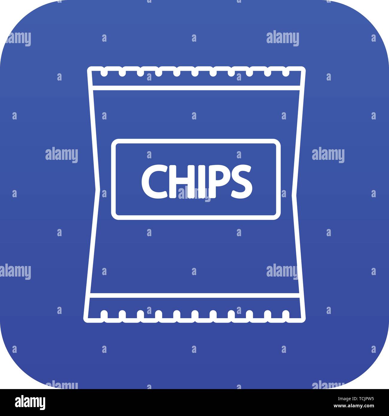 Chips icon blue vector Stock Vector Image & Art - Alamy