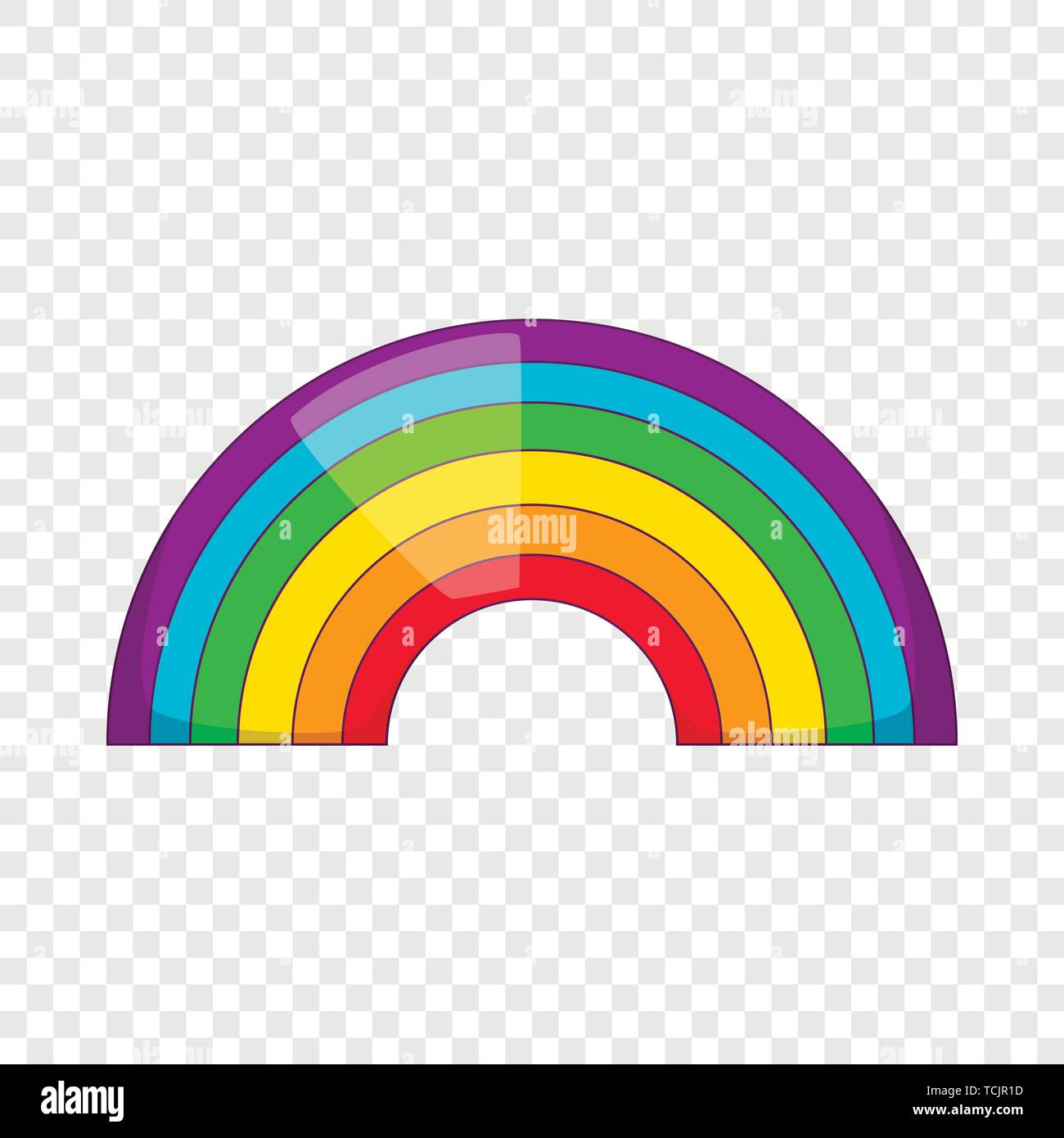 Rainbow icon, cartoon style Stock Vector Image & Art - Alamy