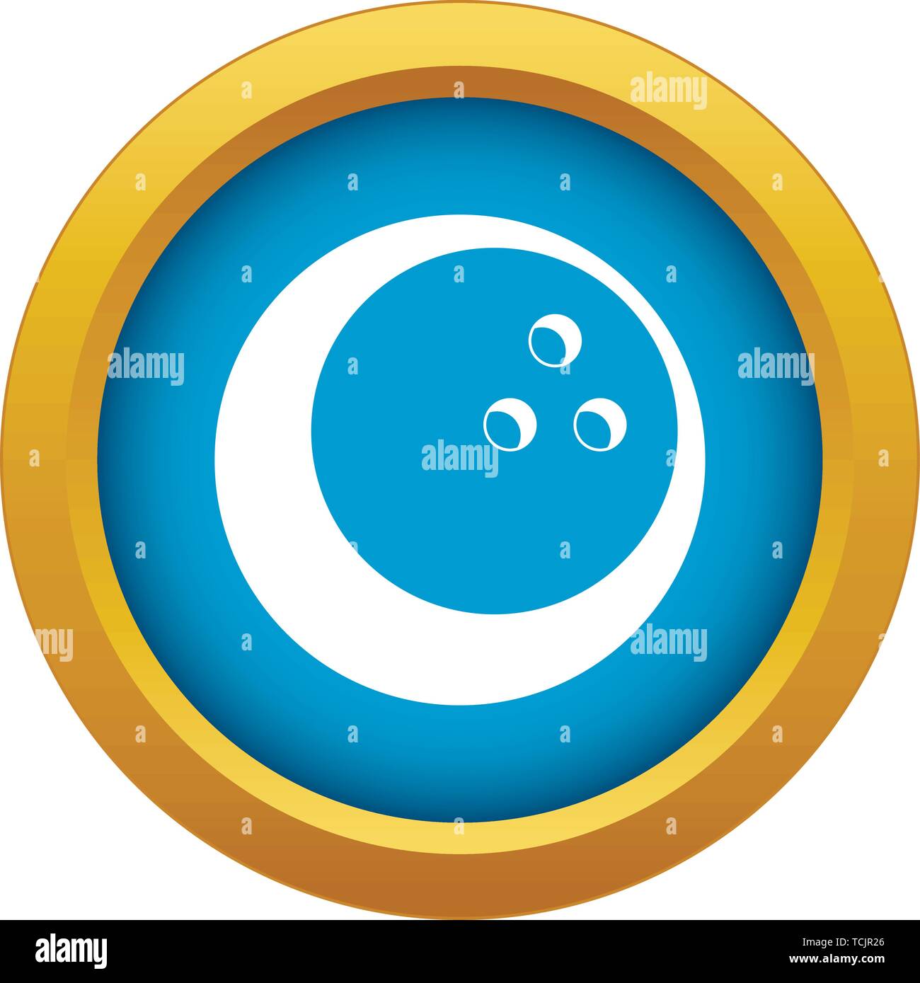 Blue marbled bowling ball Stock Vector Images - Alamy
