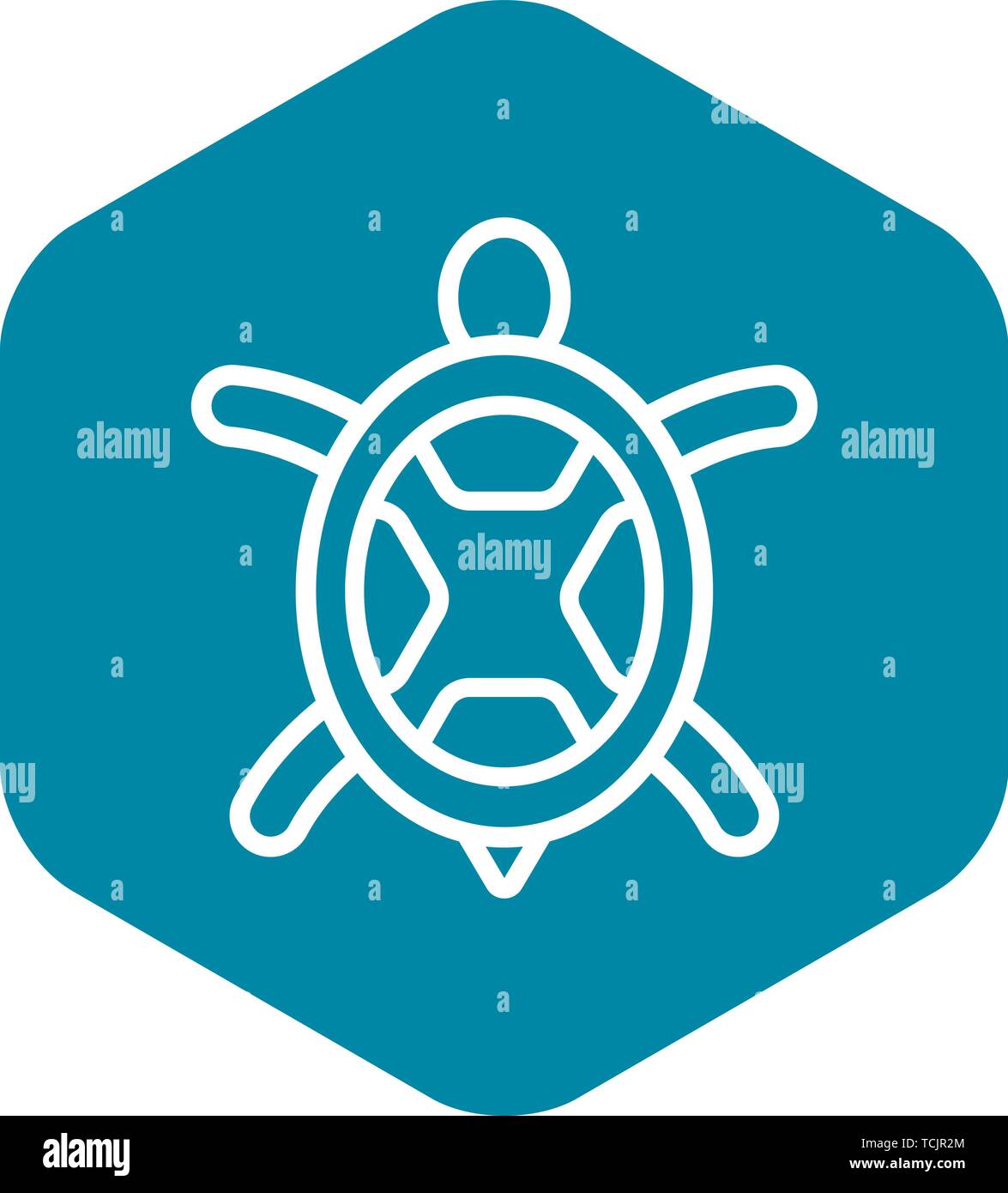 Sea turtle icon, outline style Stock Vector Image & Art - Alamy