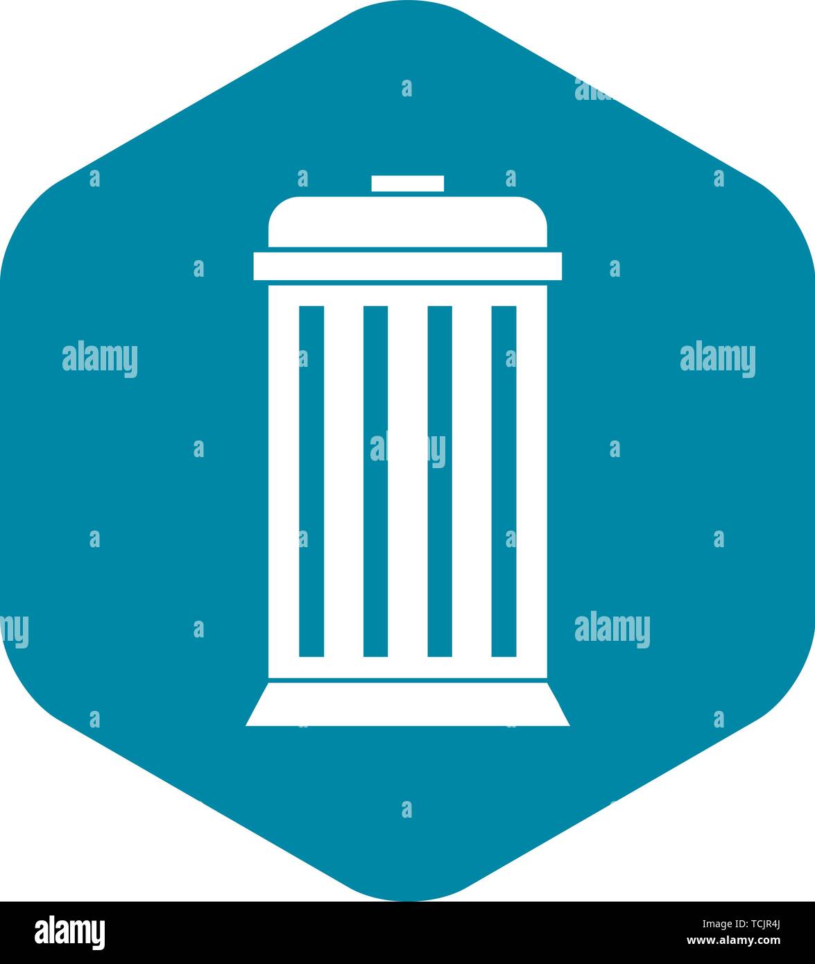 Trash can icon, simple style Stock Vector Image & Art - Alamy