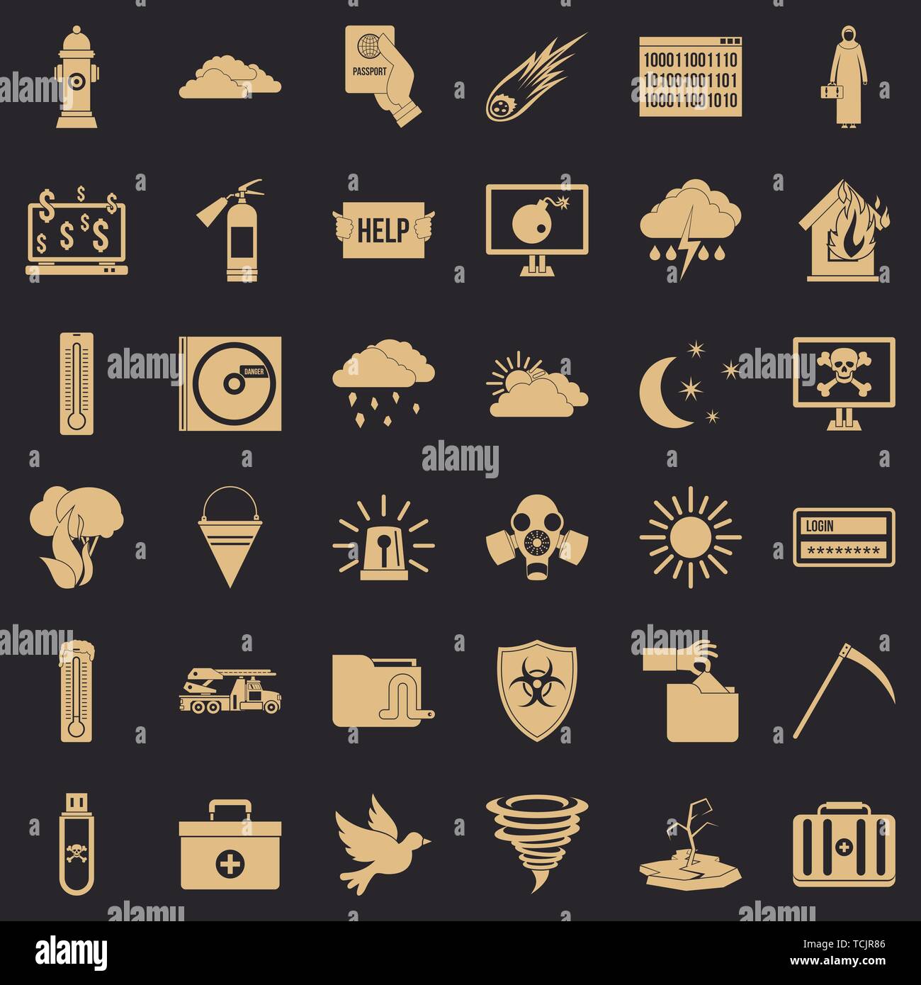 Catastrophic zone Stock Vector Images - Alamy