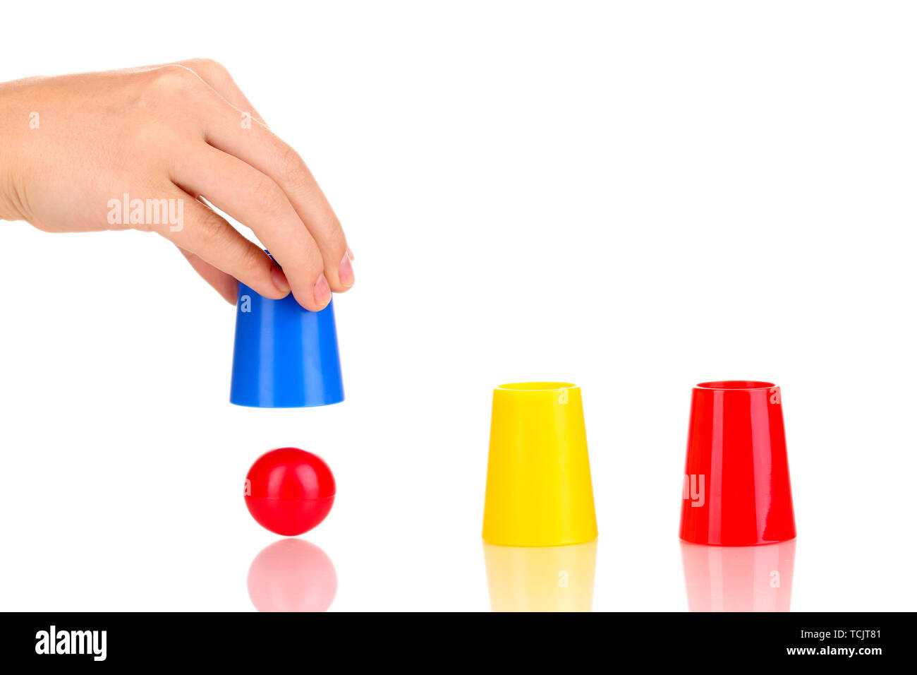 Magician trick performance concept Cut Out Stock Images & Pictures - Alamy