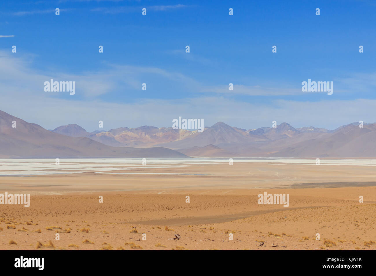 panorama over the salt pans of salar de uyuni, bolivia Stock Photo - Alamy