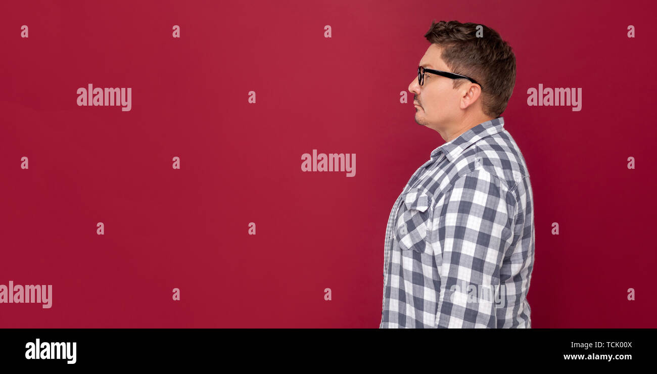 Side profile view middle aged black man hi-res stock photography and ...