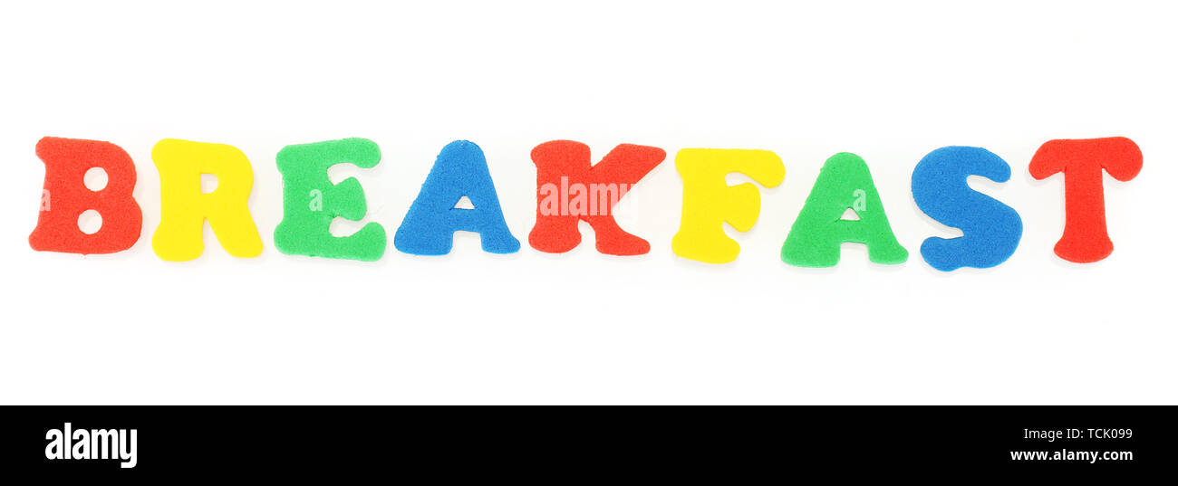 English breakfast sign Cut Out Stock Images & Pictures - Alamy