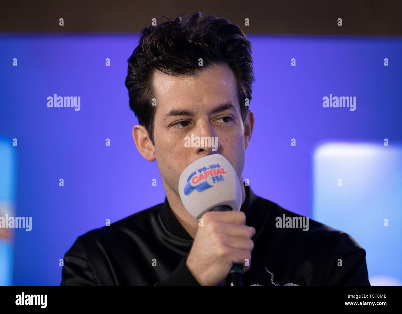 Mark Ronson in the on air studio during Capital's Summertime Ball. The ...