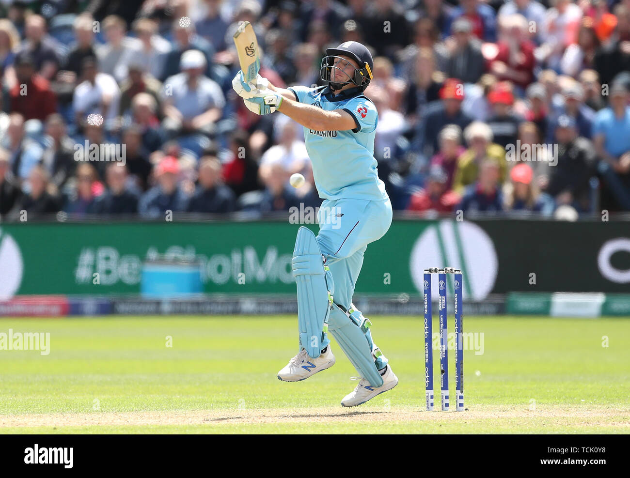 England's Jos Buttler in action during the ICC cricket World Cup group ...