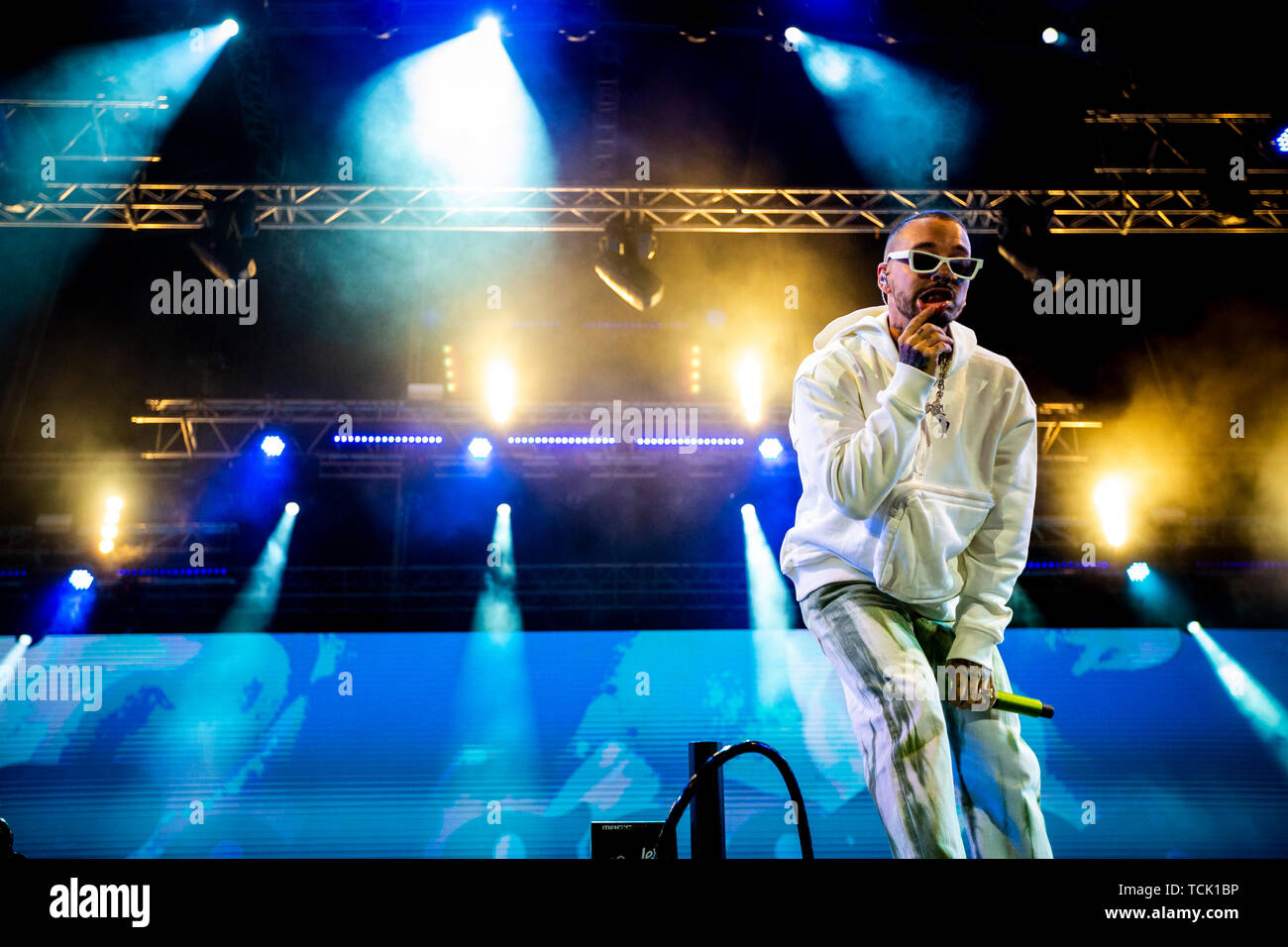 The Colombian reggaeton singer, J Balvin (José Álvaro Osorio Balvin ...