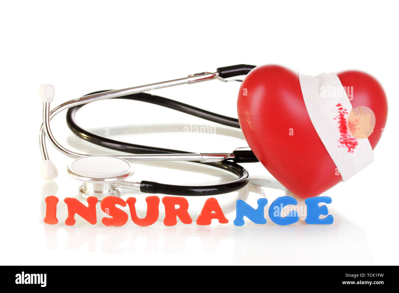 concept of health insurance isolated on white Stock Photo - Alamy