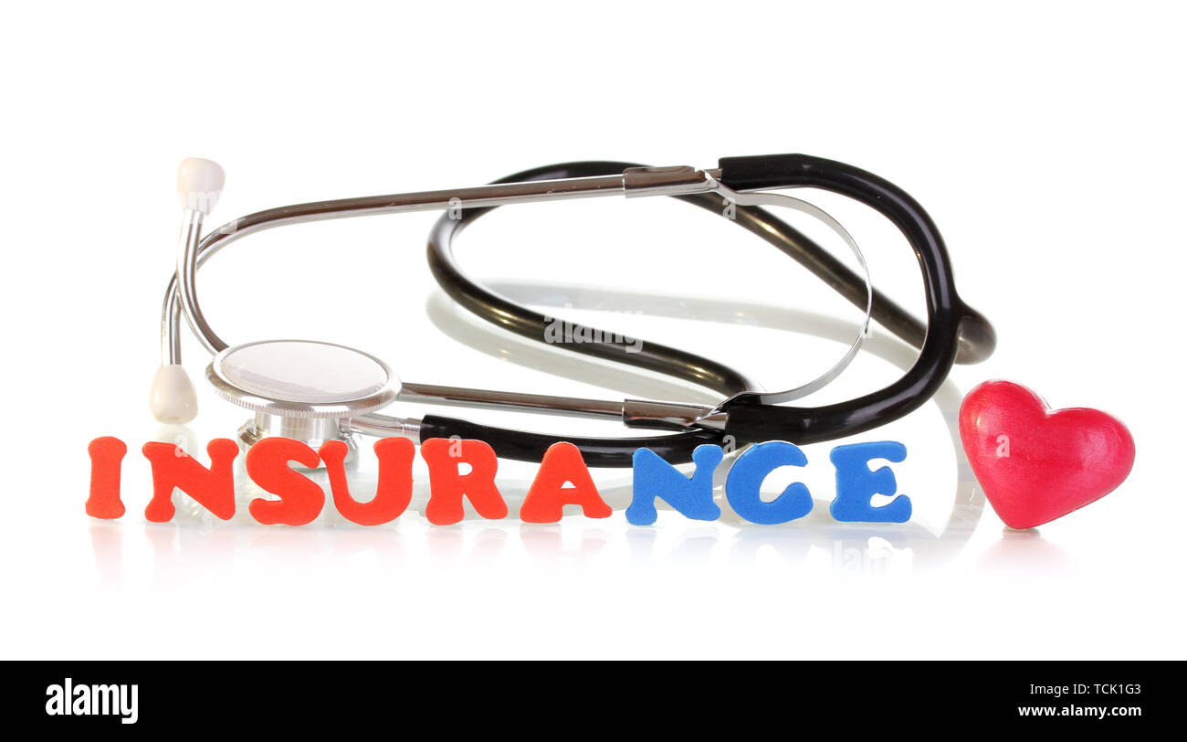concept of health insurance isolated on white Stock Photo - Alamy