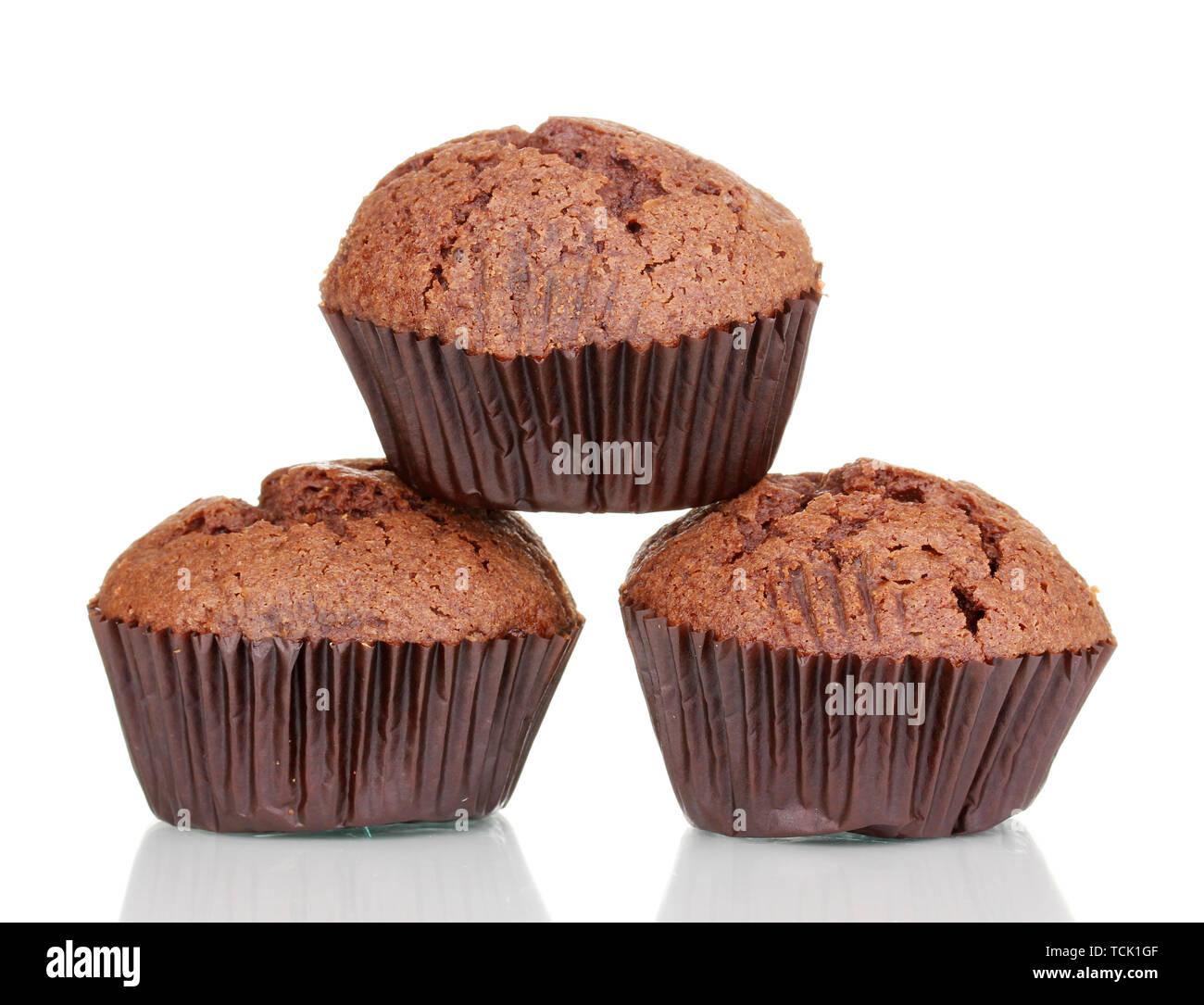 Fresh muffins isolated on white Stock Photo - Alamy
