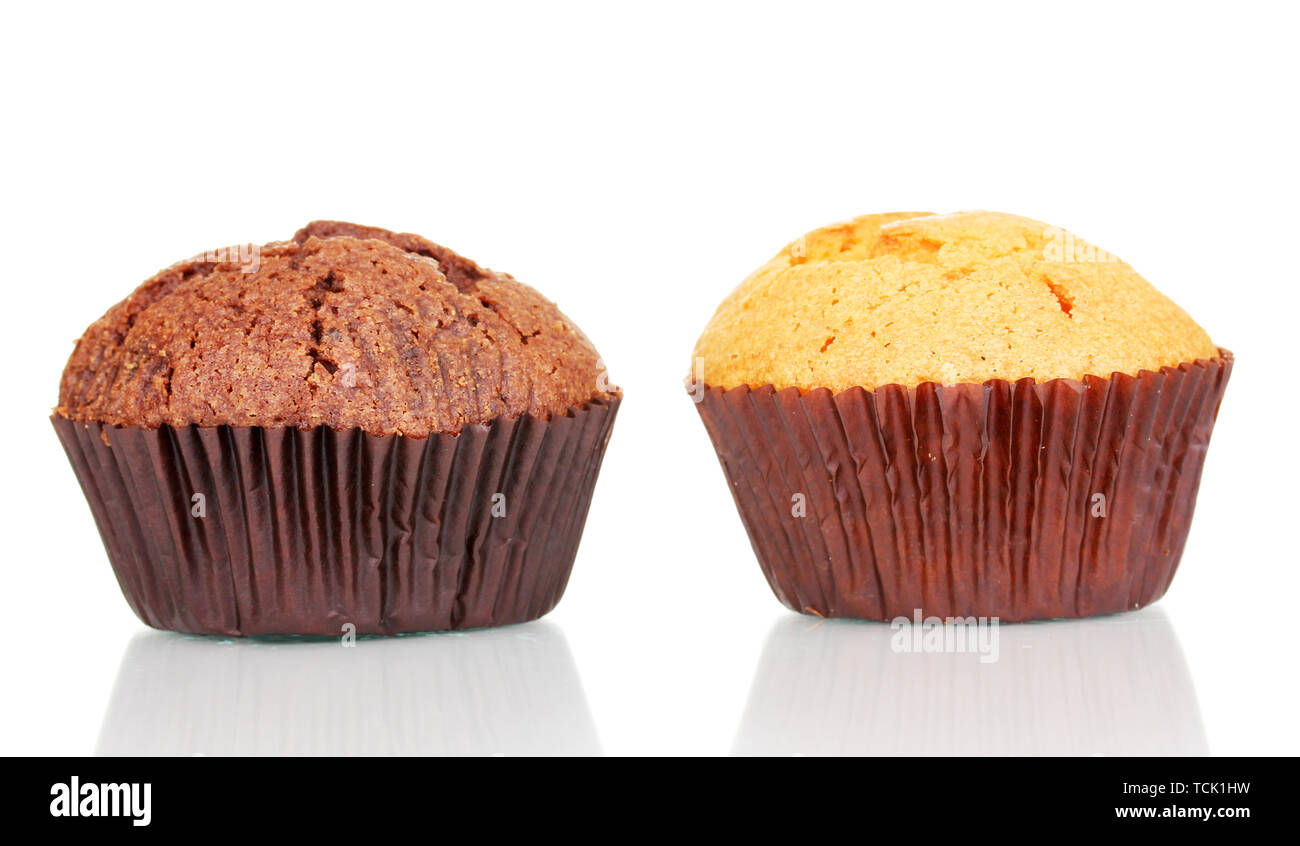 Fresh muffins isolated on white Stock Photo - Alamy
