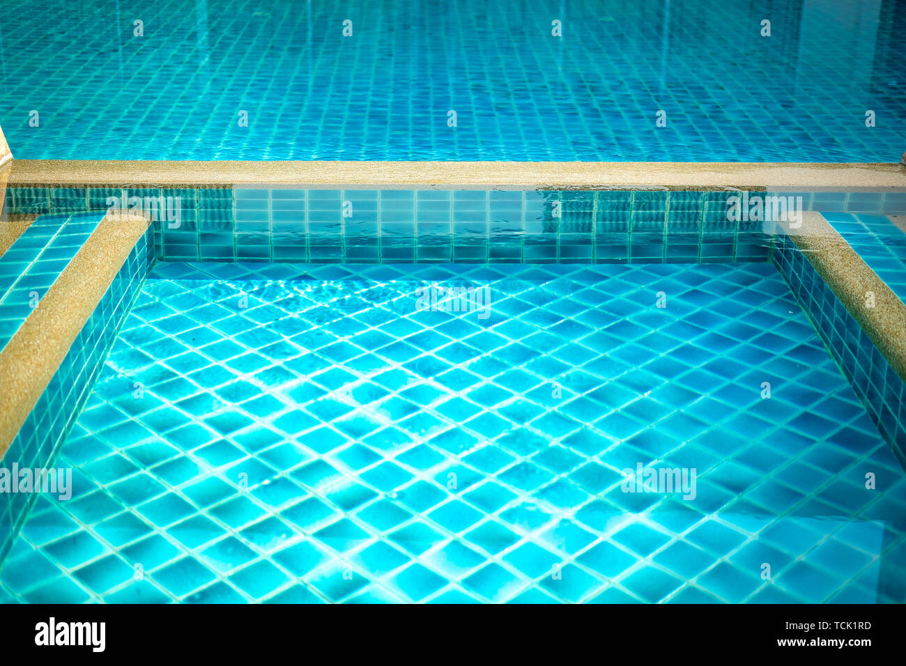 swimming pool in hotel resort. summer holiday vacation lifestyle Stock ...