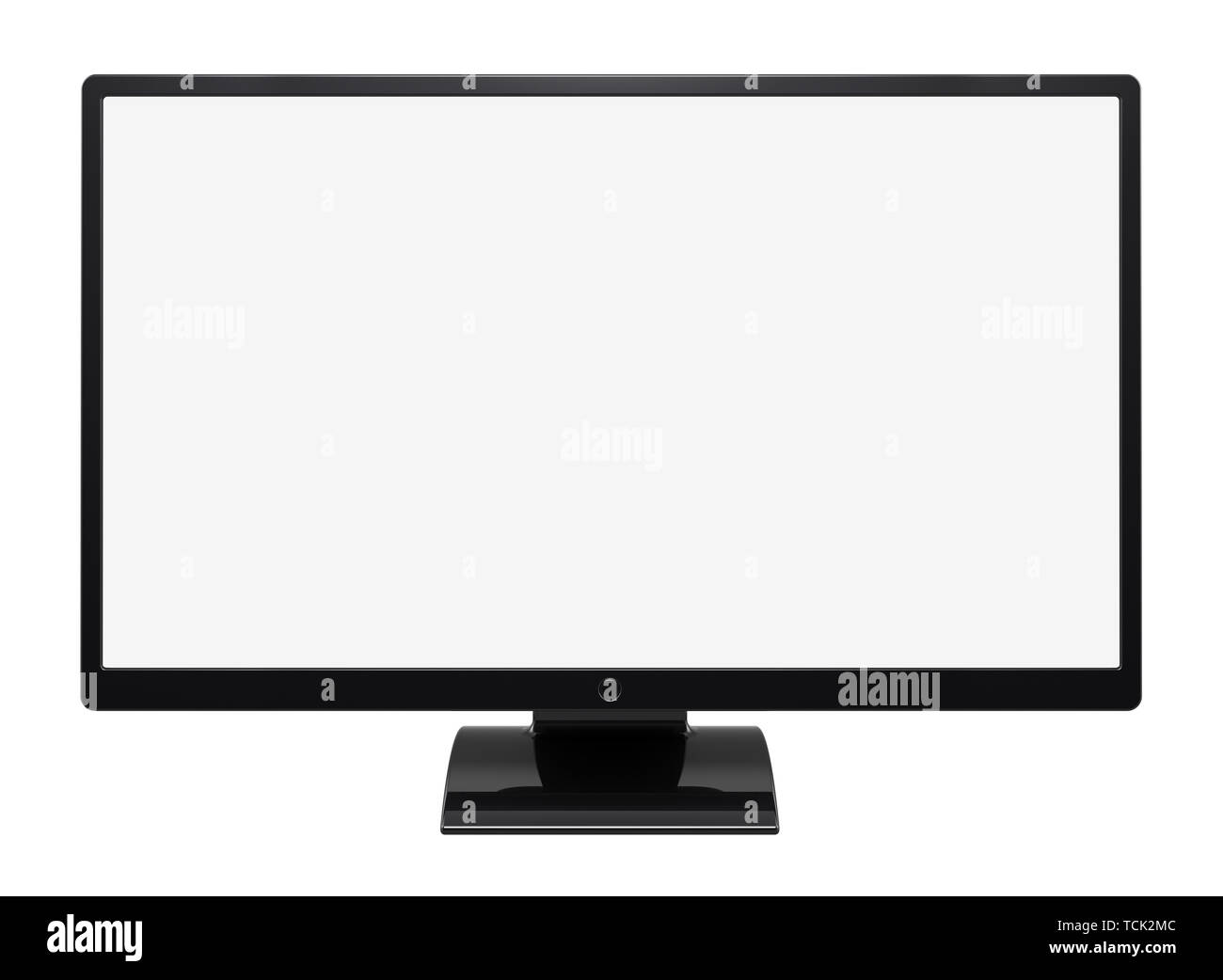 Display computer monitor flat screen wide blank empty desktop LCD TV ...