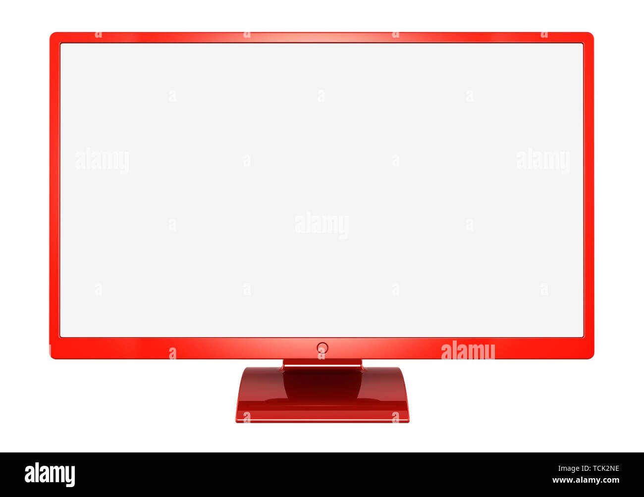 Monitor computer flat screen wide blank desktop LCD TV presentation ...