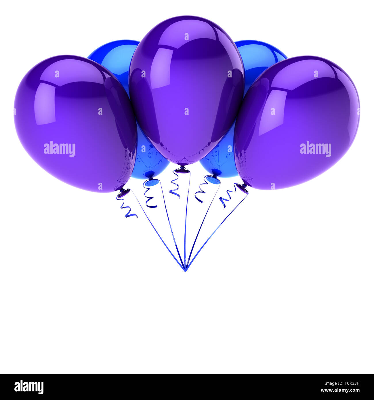 Happy Birthday Blue Balloons Clip Art