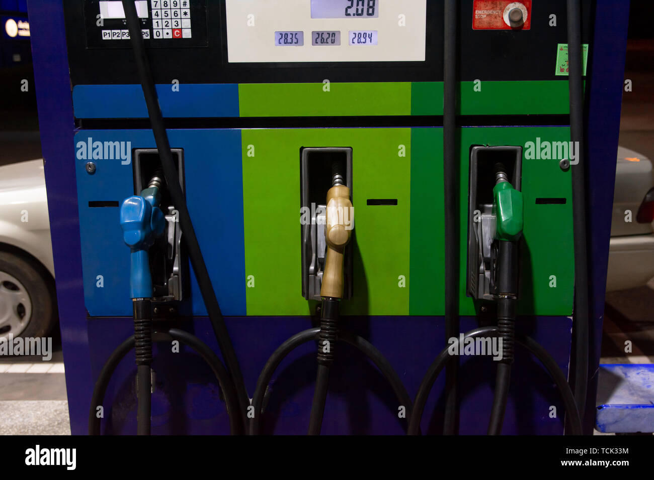 fuel gasoline dispenser, gas station Stock Photo - Alamy