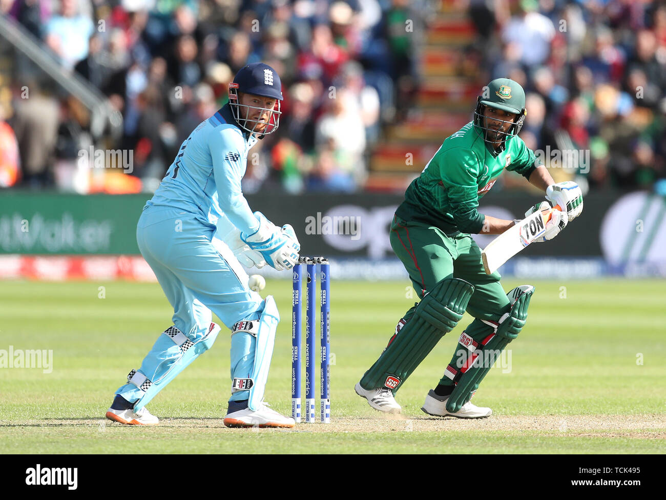 Bangladesh's Mohammad Mahmudullah (right) in action during the ICC ...