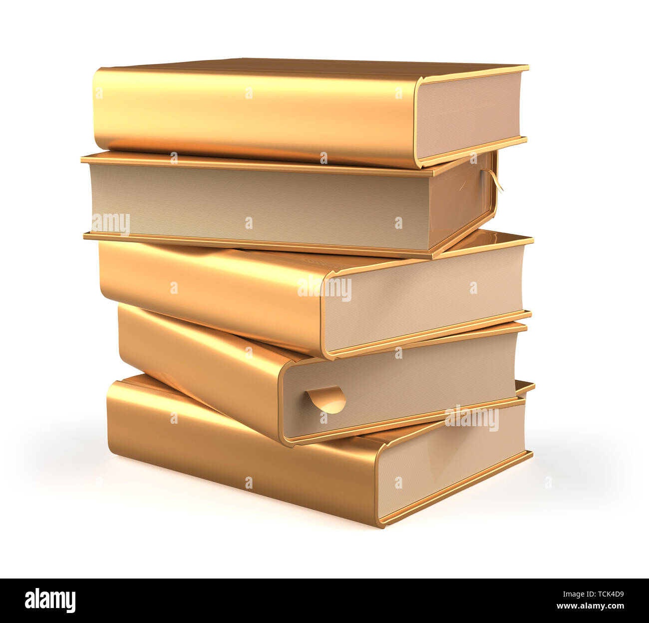 Books five textbook stack of book covers gold yellow blank bookmarks ...