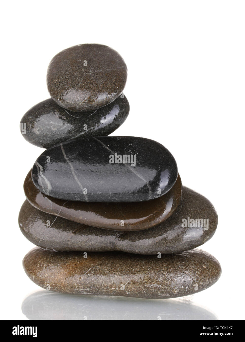 Stack of balanced stones isolated on white Stock Photo - Alamy