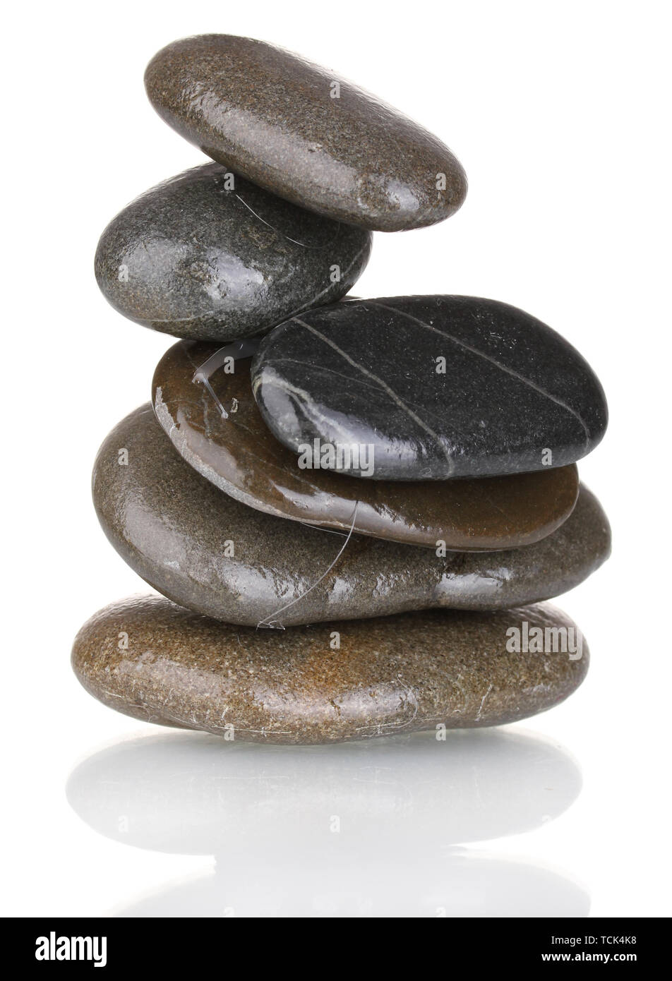 Stack of balanced stones isolated on white Stock Photo - Alamy