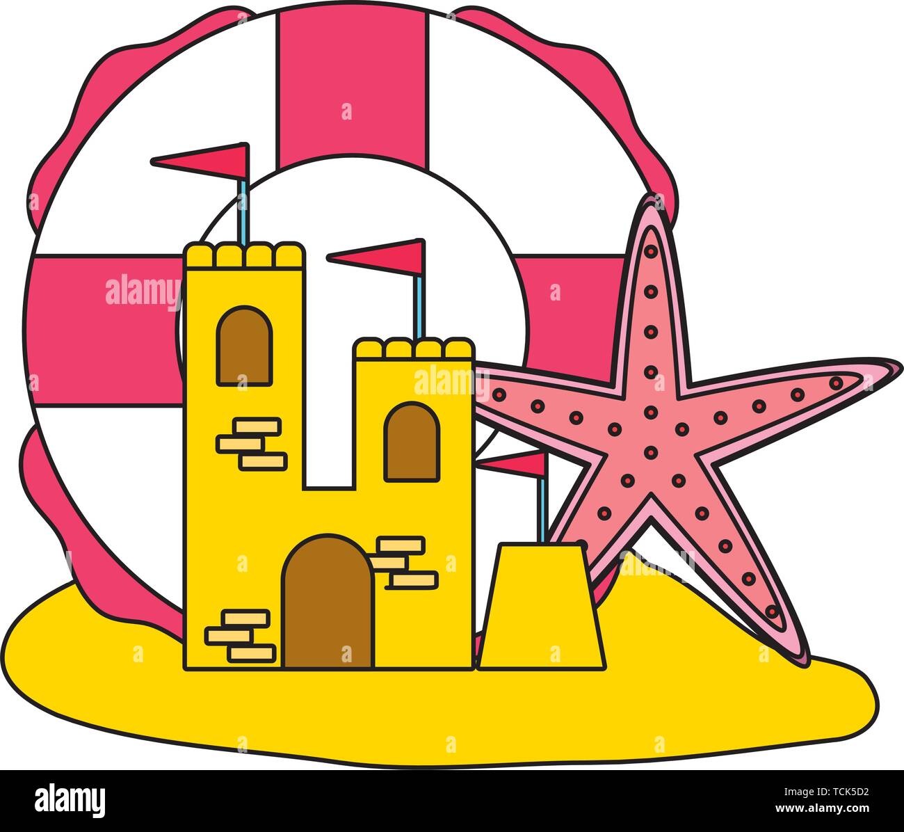 Summer Time Holiday Poster Stock Vector Image Art Alamy