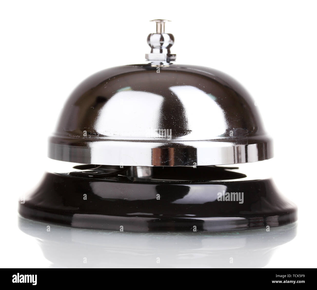 Service bell isolated on white Stock Photo - Alamy