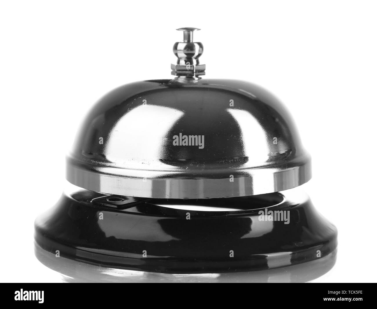 Service bell isolated on white Stock Photo - Alamy