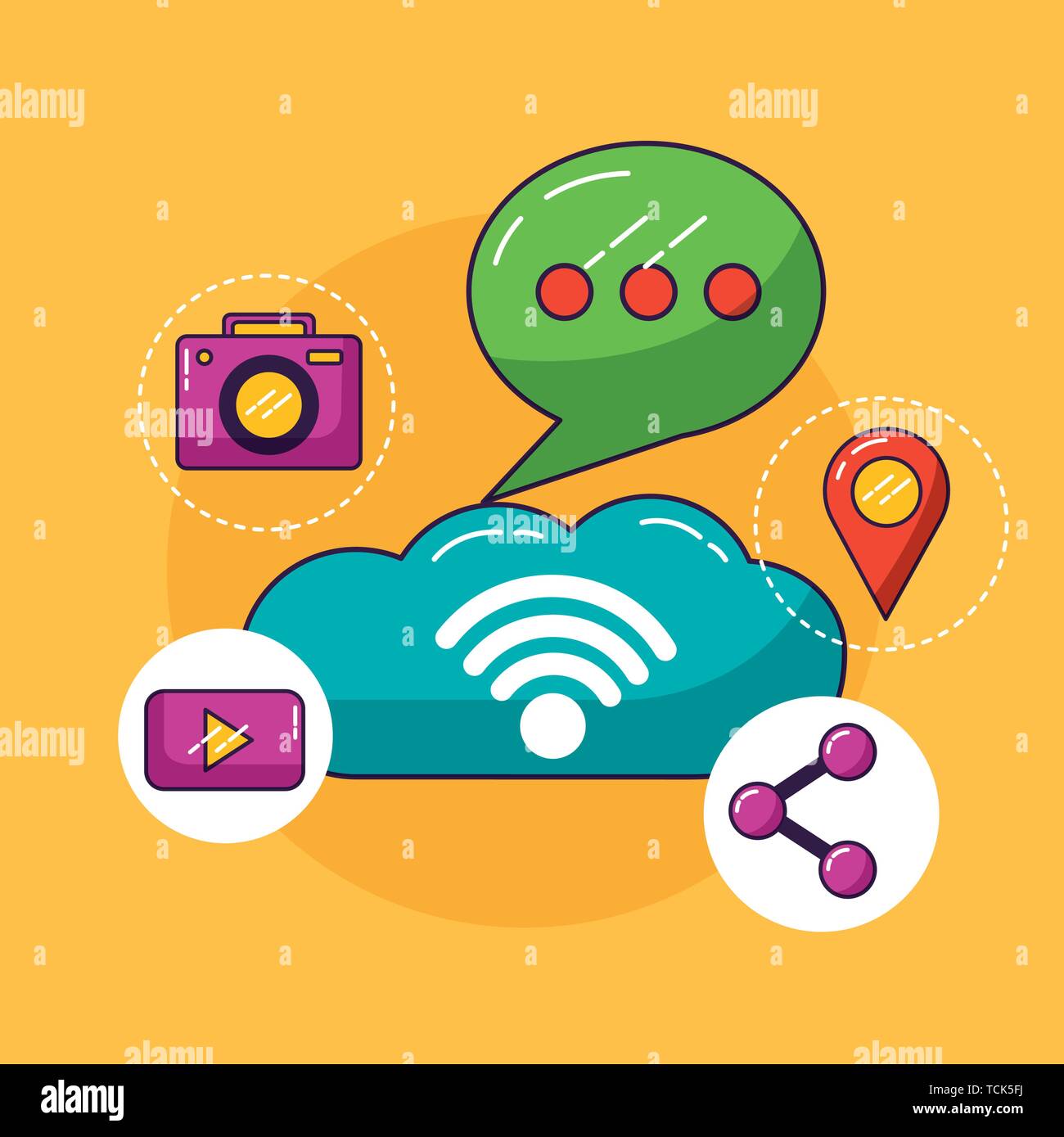 wifi free connection Stock Vector Image & Art - Alamy