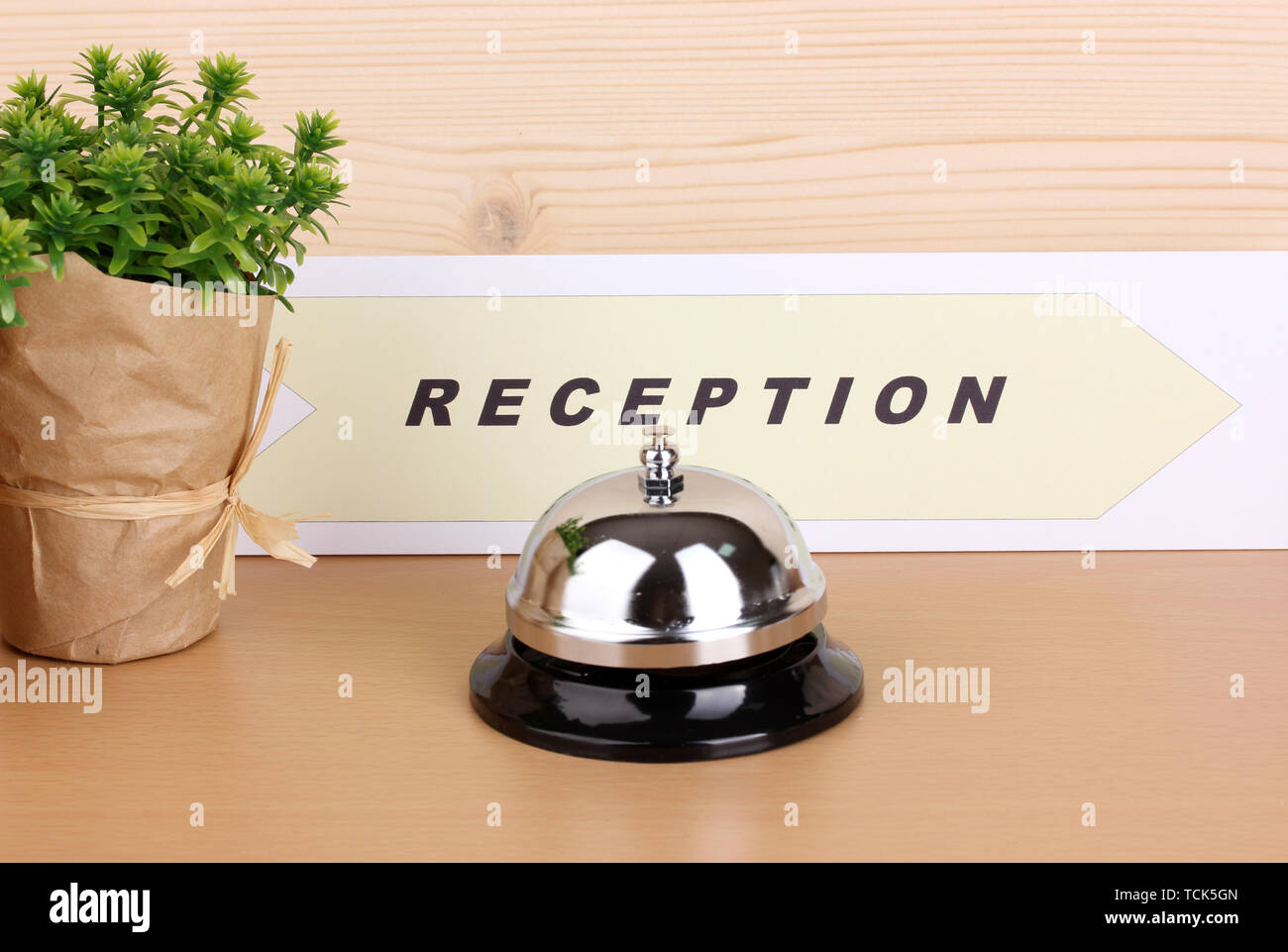 Hotel reception isolated on white Stock Photo - Alamy