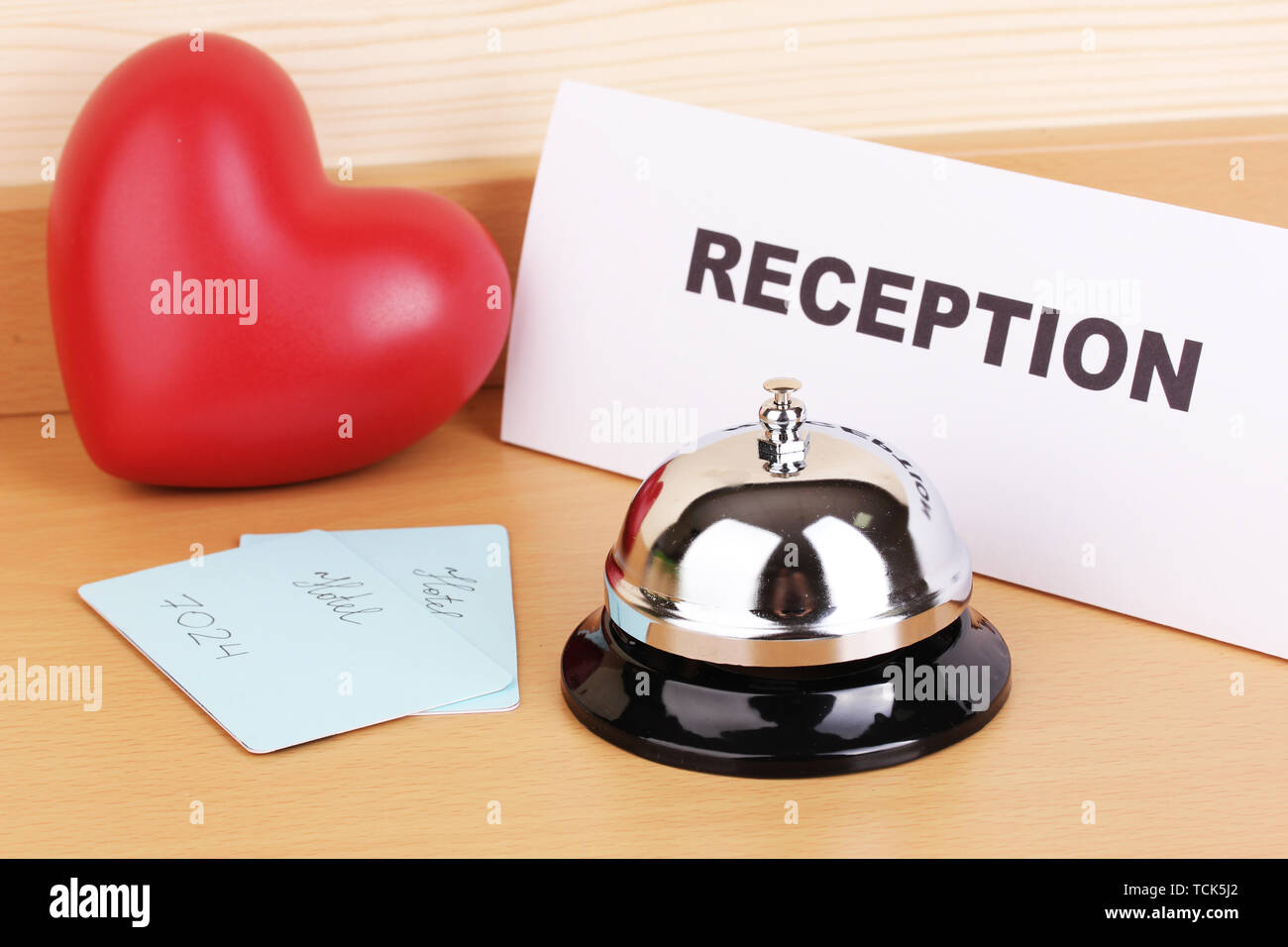 Hotel reception isolated on white Stock Photo - Alamy