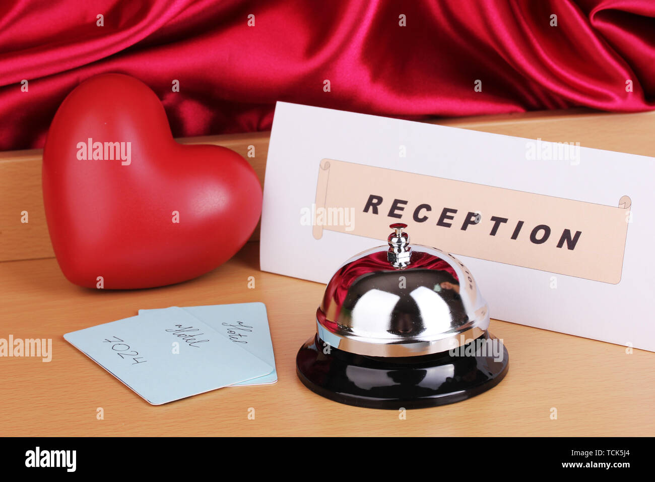 Hotel reception isolated on white Stock Photo - Alamy