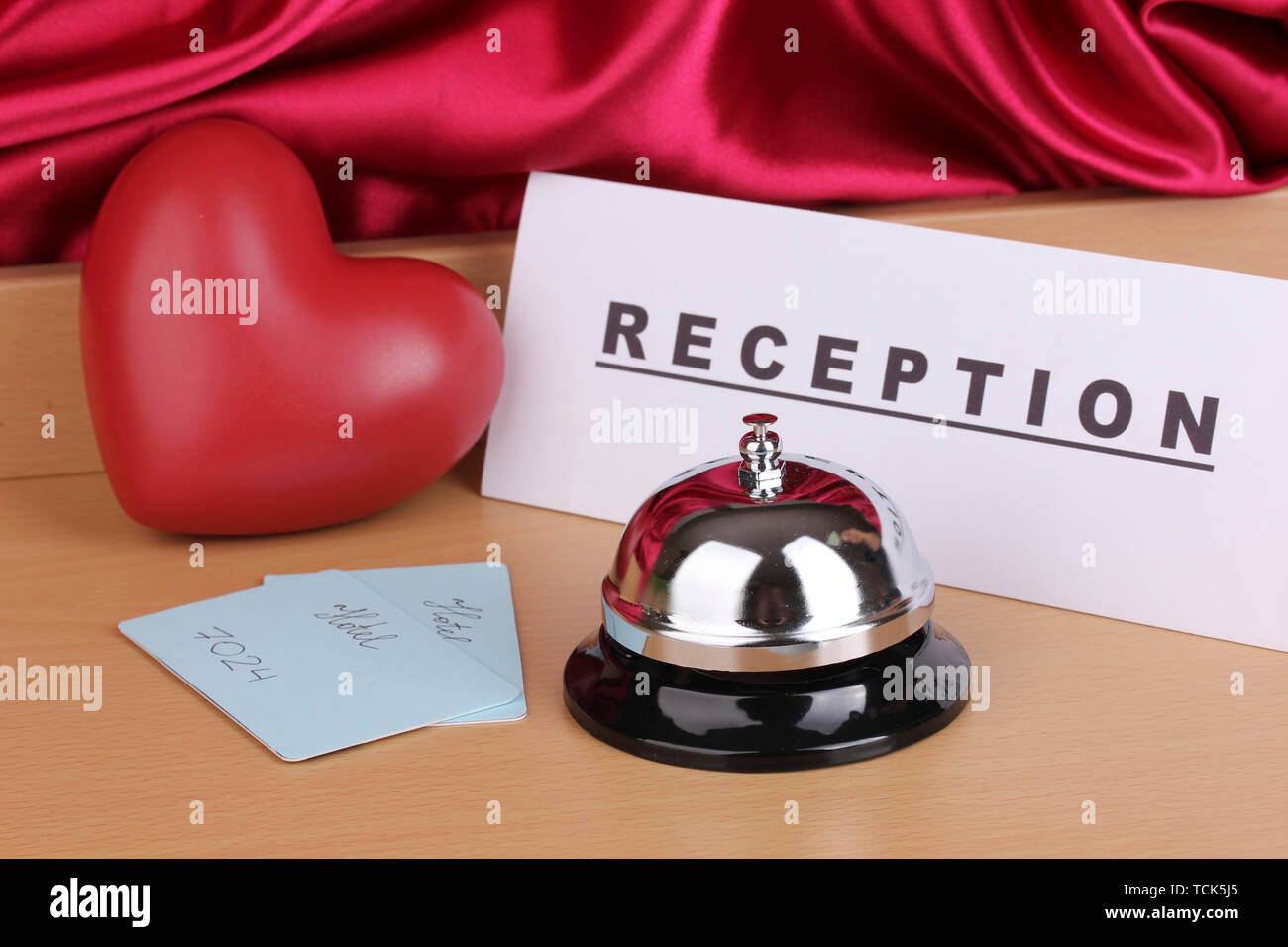 Hotel reception isolated on white Stock Photo - Alamy