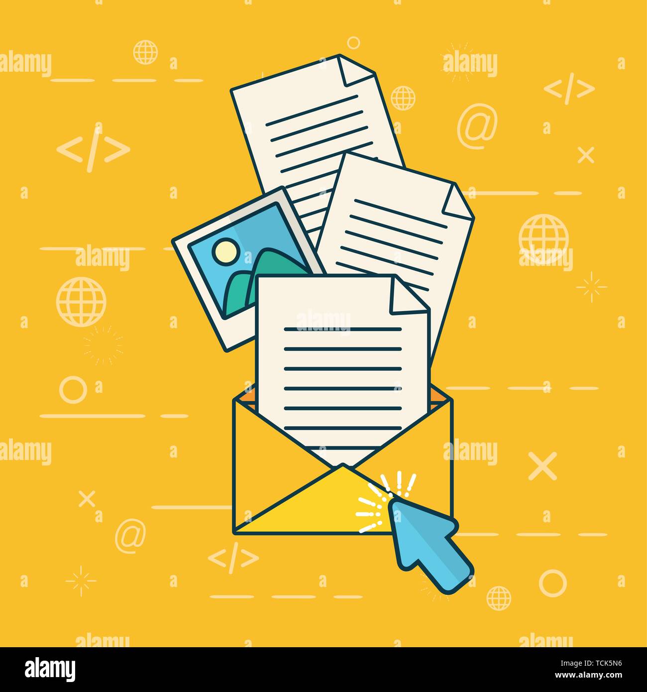 Email marketing stamp Stock Vector Images - Alamy