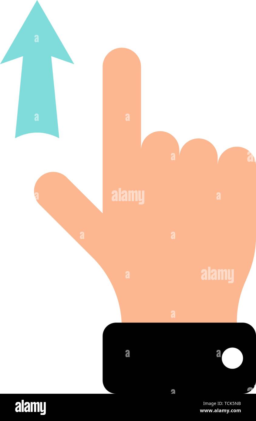 Hand scroll gesture Stock Vector Images - Alamy