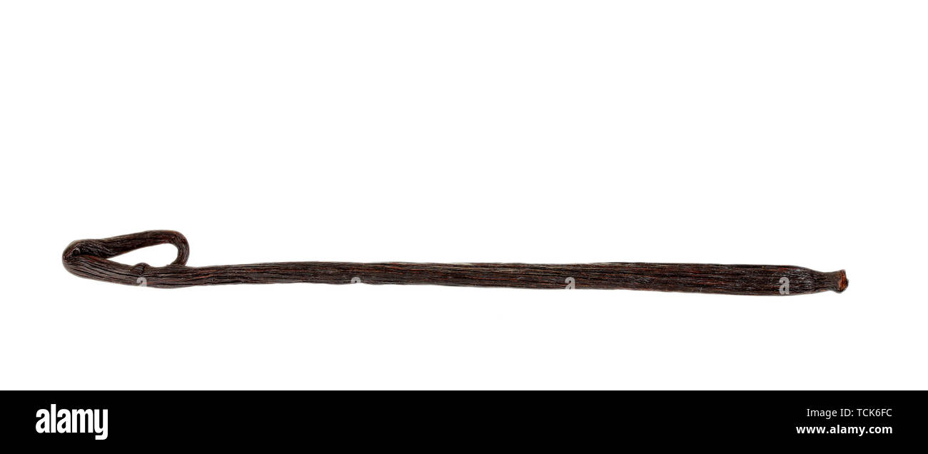 Vanilla pod isolated on white close-up Stock Photo - Alamy