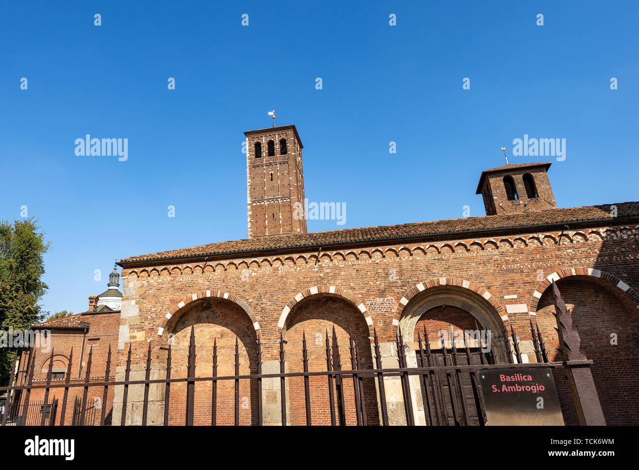 Ancient basilica of Saint Ambrogio, 379-1099, in Lombard Romanesque ...