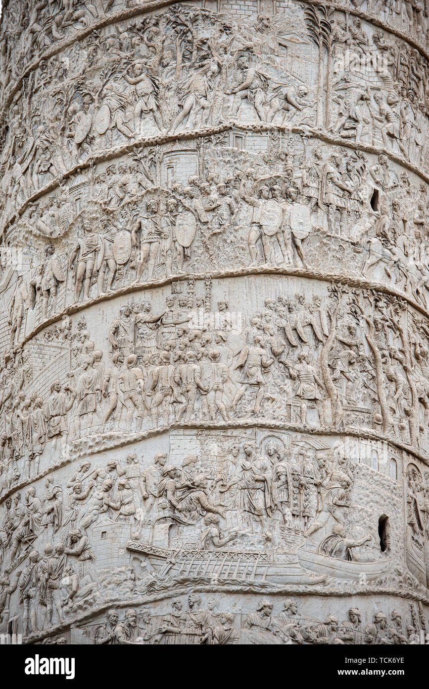 Trajan column close up detail hi-res stock photography and images - Alamy