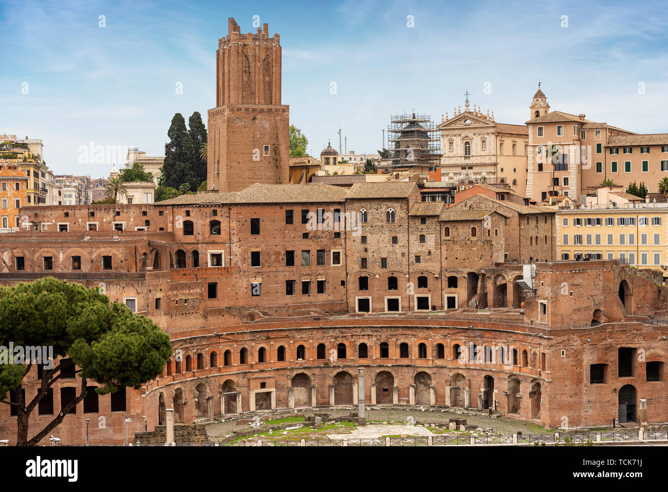 Markets of Trajan, Rome (Mercati di Traiano, Italian) and Torre delle ...