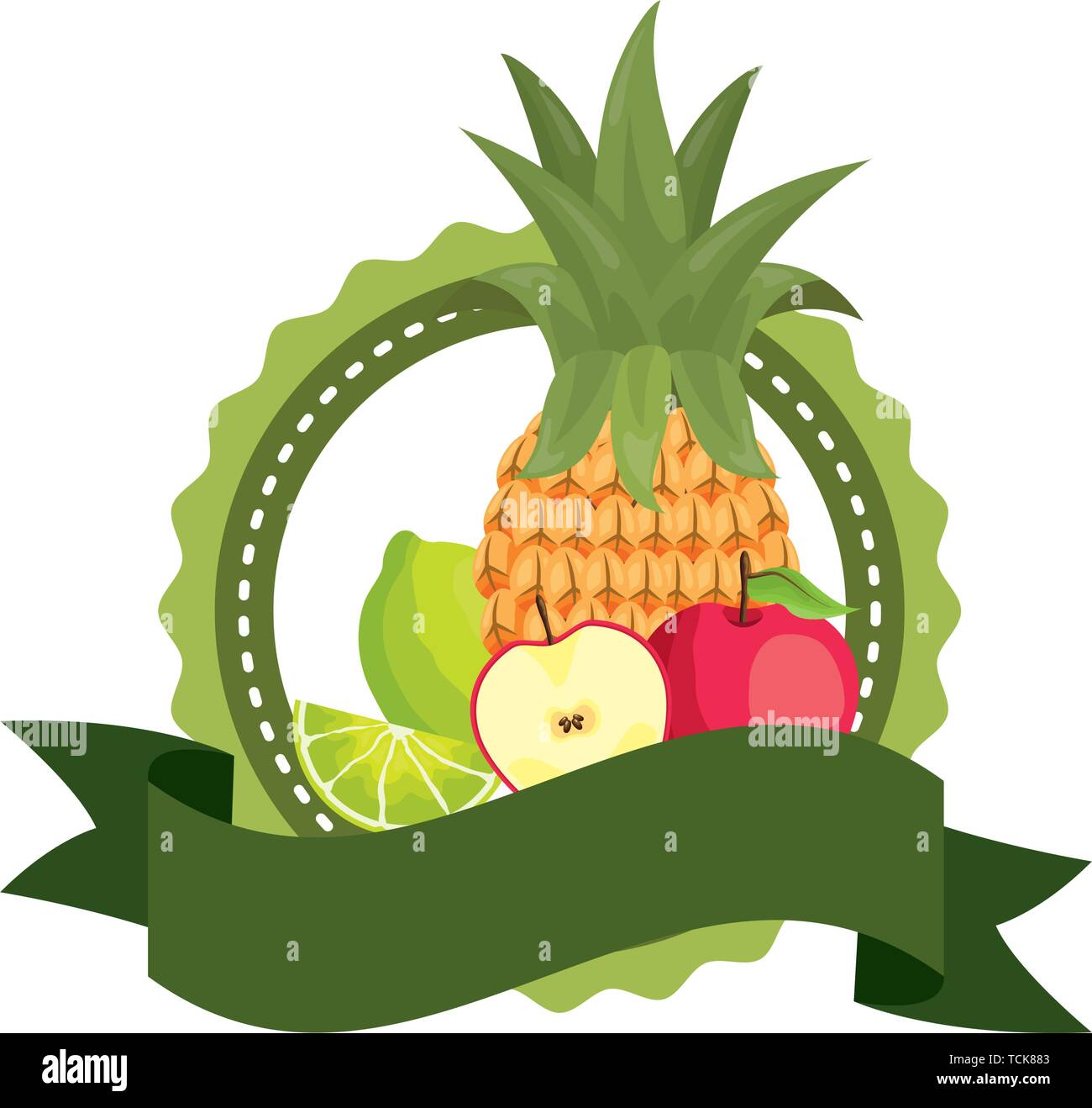 tropical fruits design Stock Vector Image & Art - Alamy