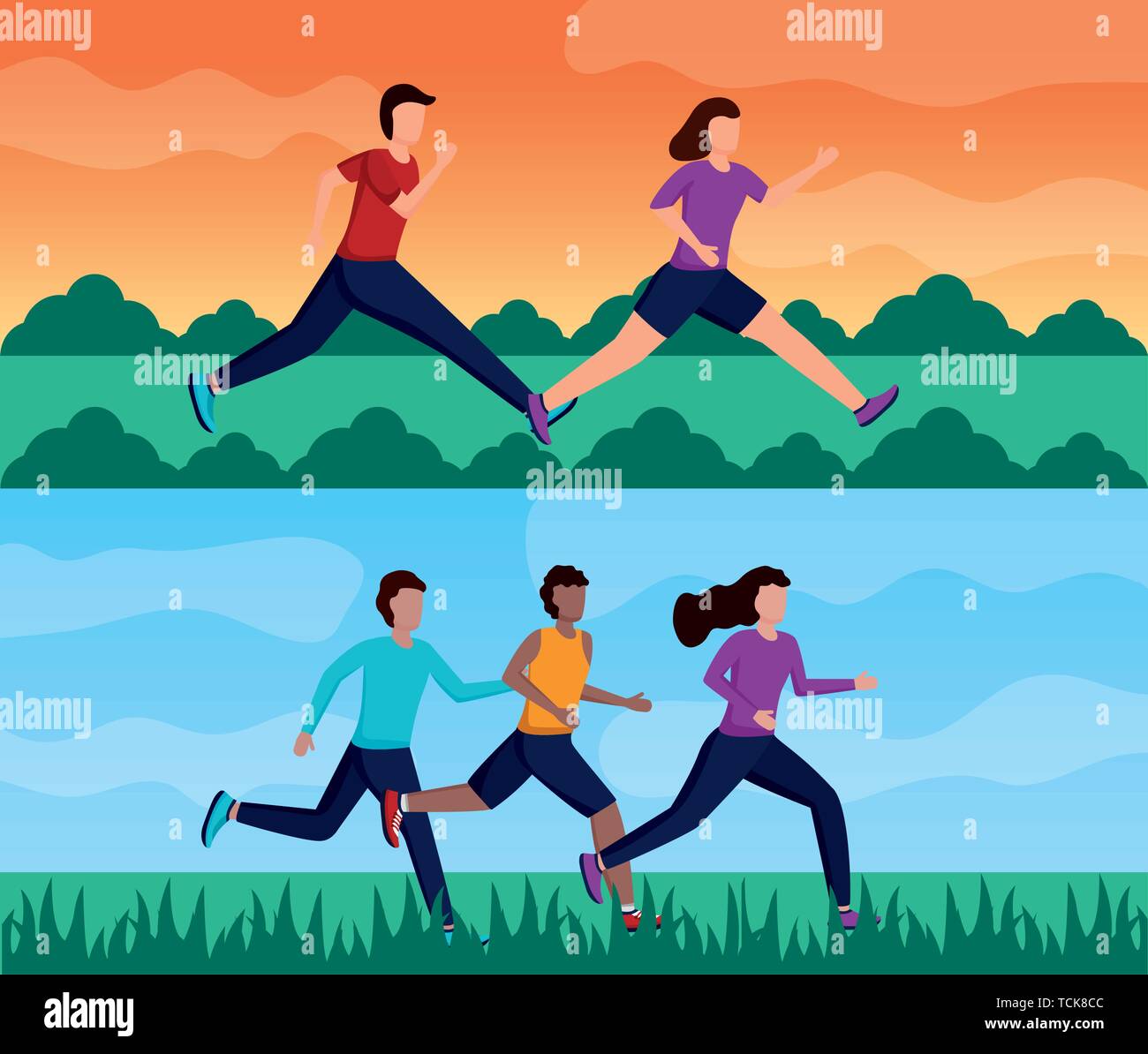 people running activity Stock Vector Image & Art - Alamy