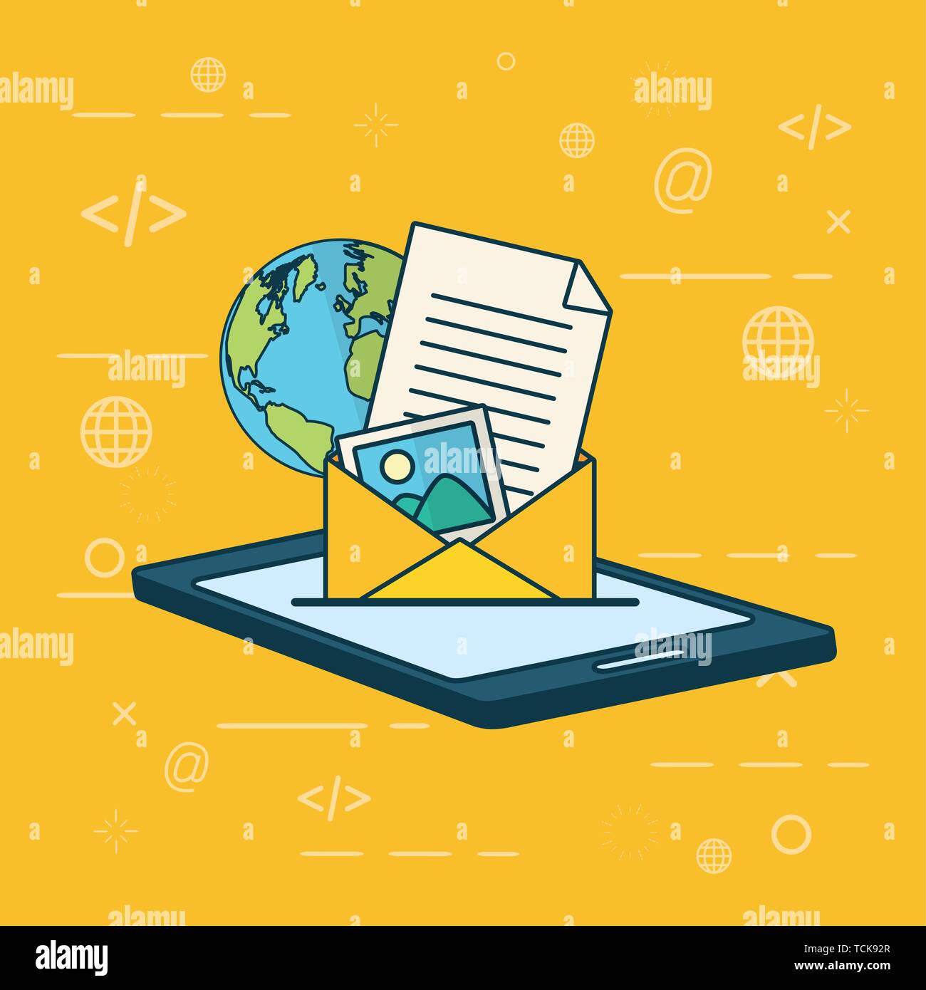 send email related Stock Vector Image & Art - Alamy