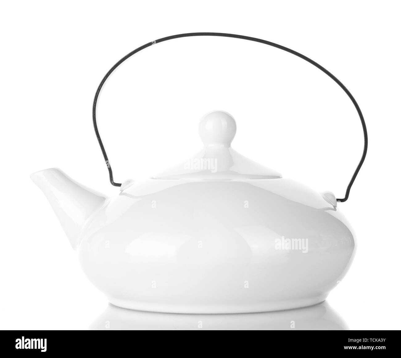 teapot isolated on white Stock Photo - Alamy