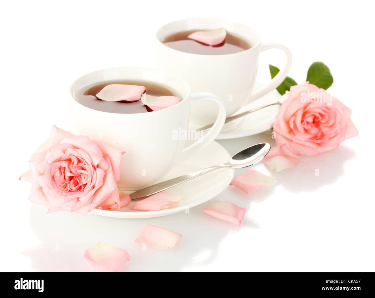 Beautiful tea roses Cut Out Stock Images & Pictures - Alamy