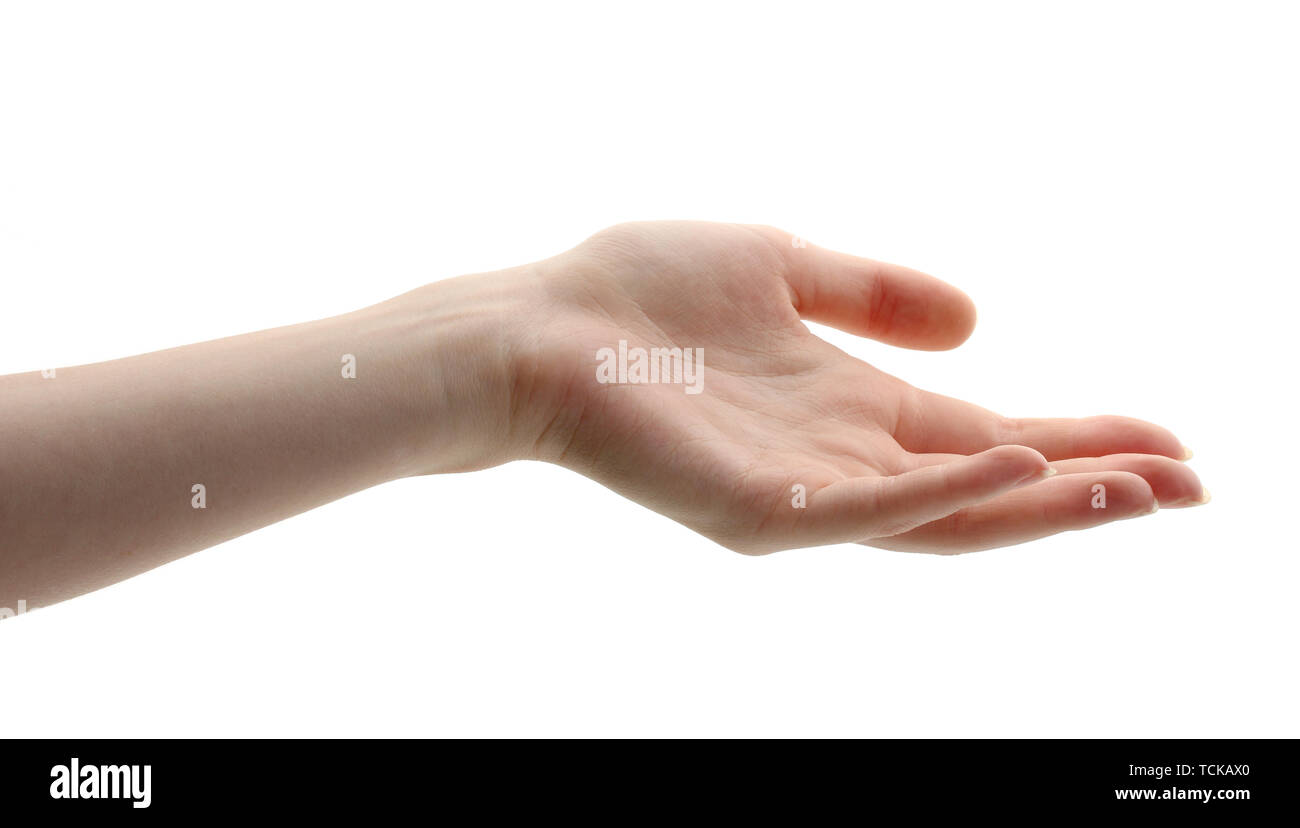 Help sign on womans hand hi-res stock photography and images - Alamy