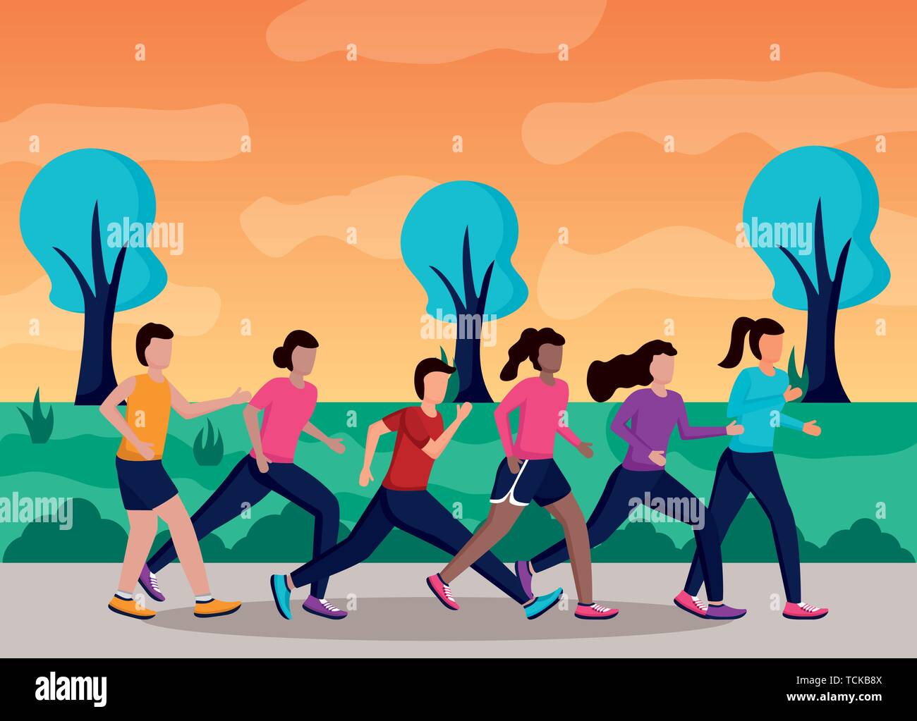 people running activity Stock Vector Image & Art - Alamy