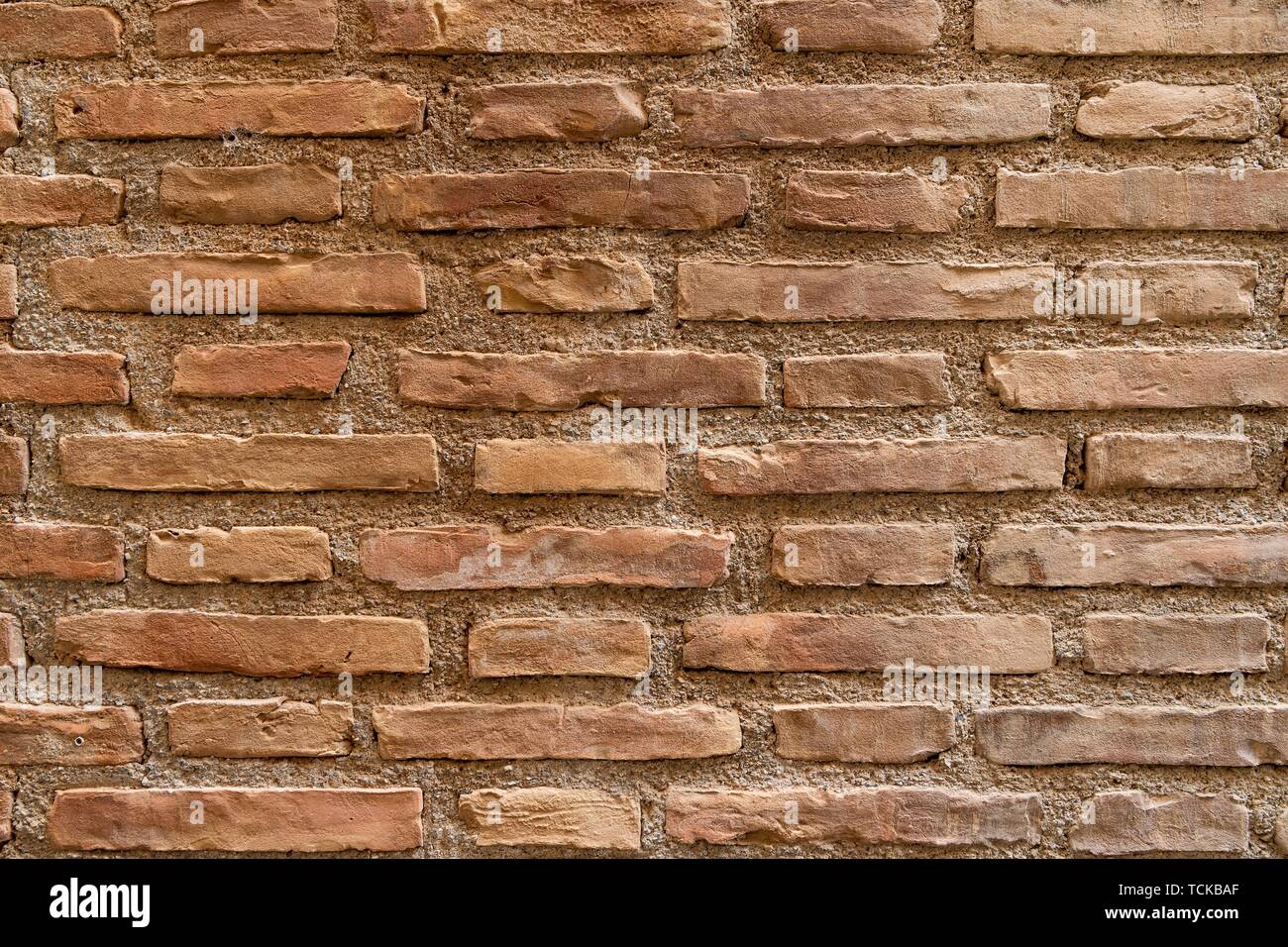Brick wall, Alhambra, Granada, Andalusia, Spain Stock Photo - Alamy