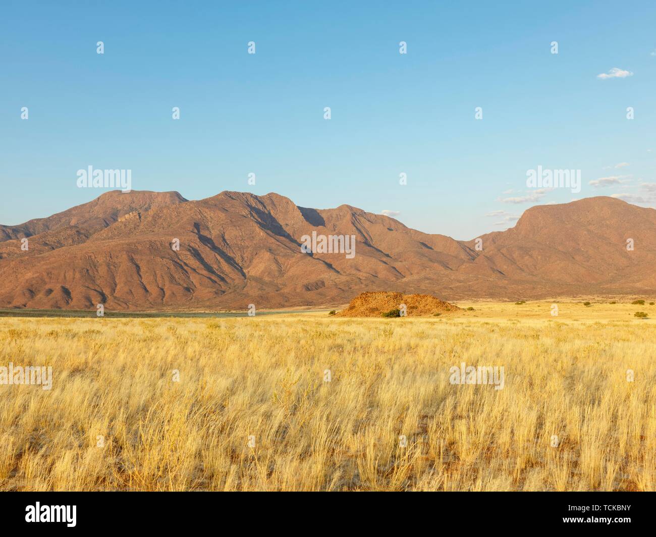 Desert landscape in the Marienfluss valley, Kaokoveld, Namibia Stock ...